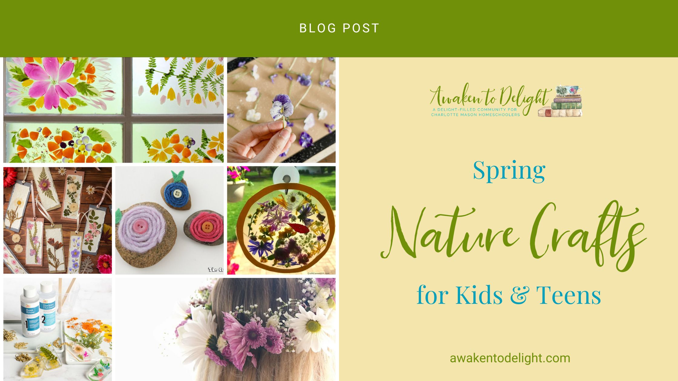 15 Beautiful Spring Nature Crafts to Try with Your Kids - Awaken to ...
